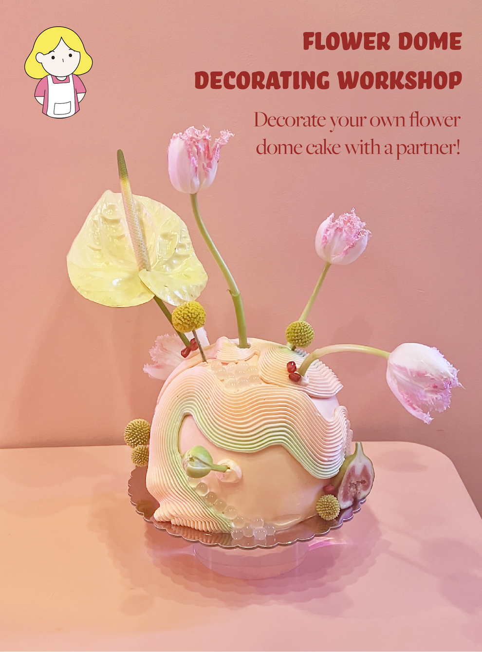Flower Dome Cake Decorating Workshop (1 or 2 pax) – Rachelrax Cakes